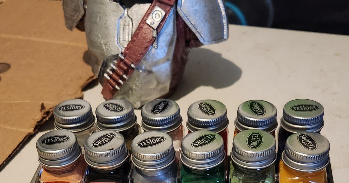 12pc 0.25 fl oz Model Paint holder by Michael Vanek | Download free STL ...