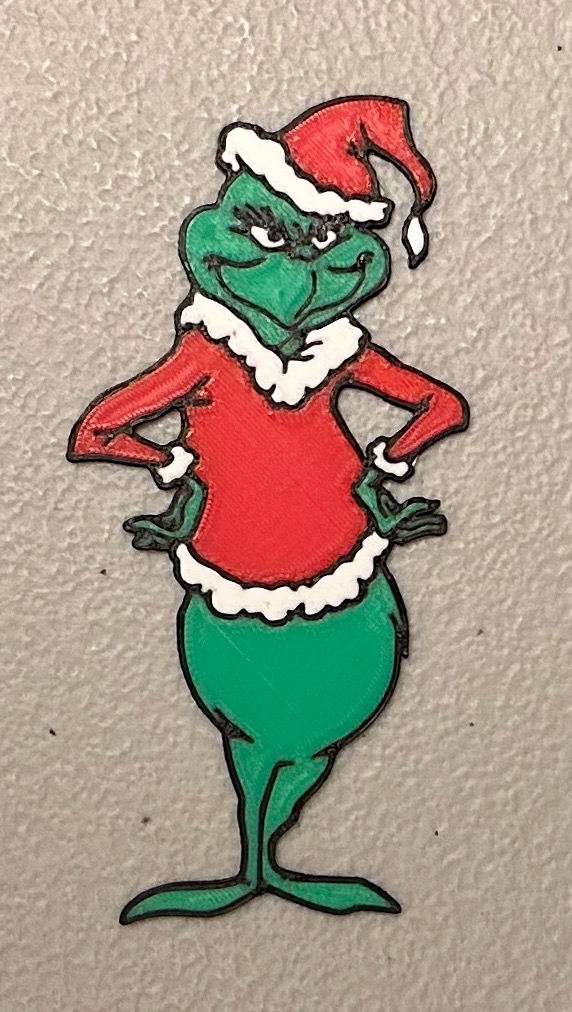 Multicolor Grinch Magnet by wotfan69 | Download free STL model ...