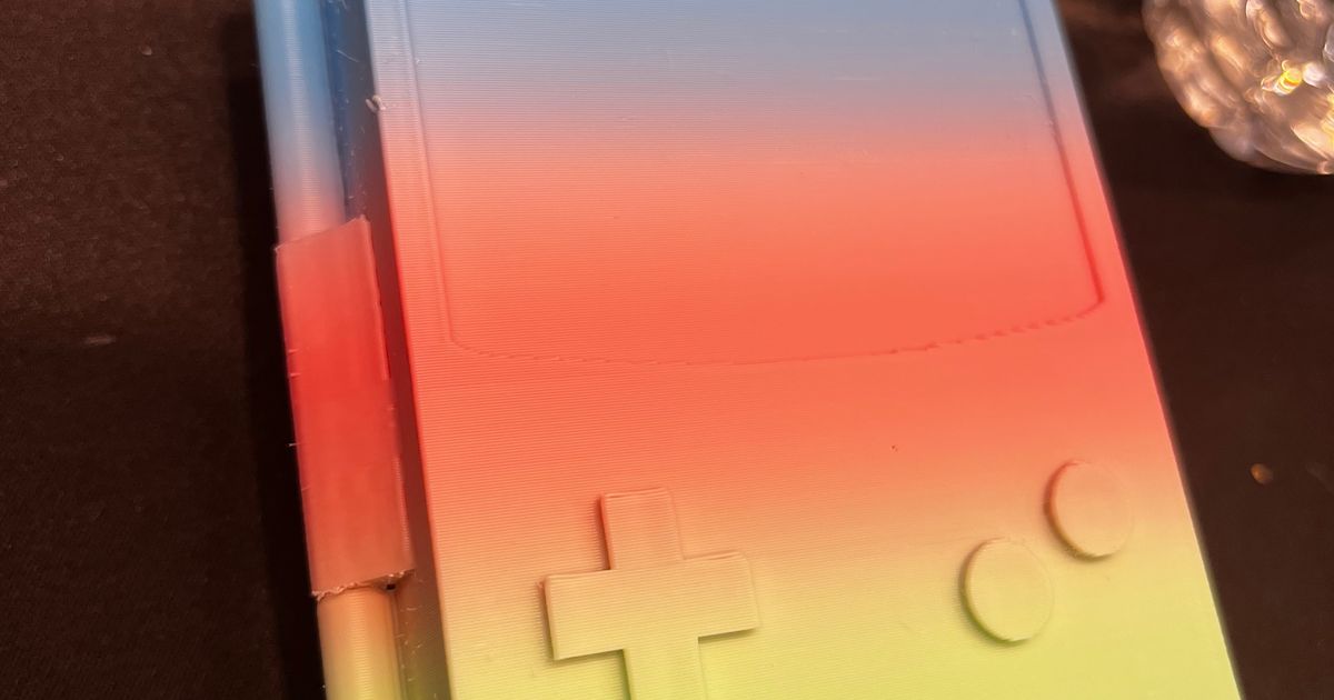 Case for Gameboy Color by IV3ZAJ | Download free STL model | Printables.com