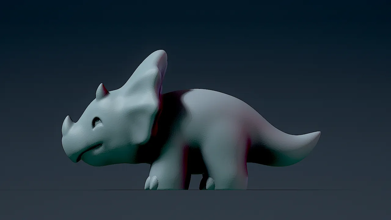 Cute Triceratops by miniShev | Download free STL model | Printables.com