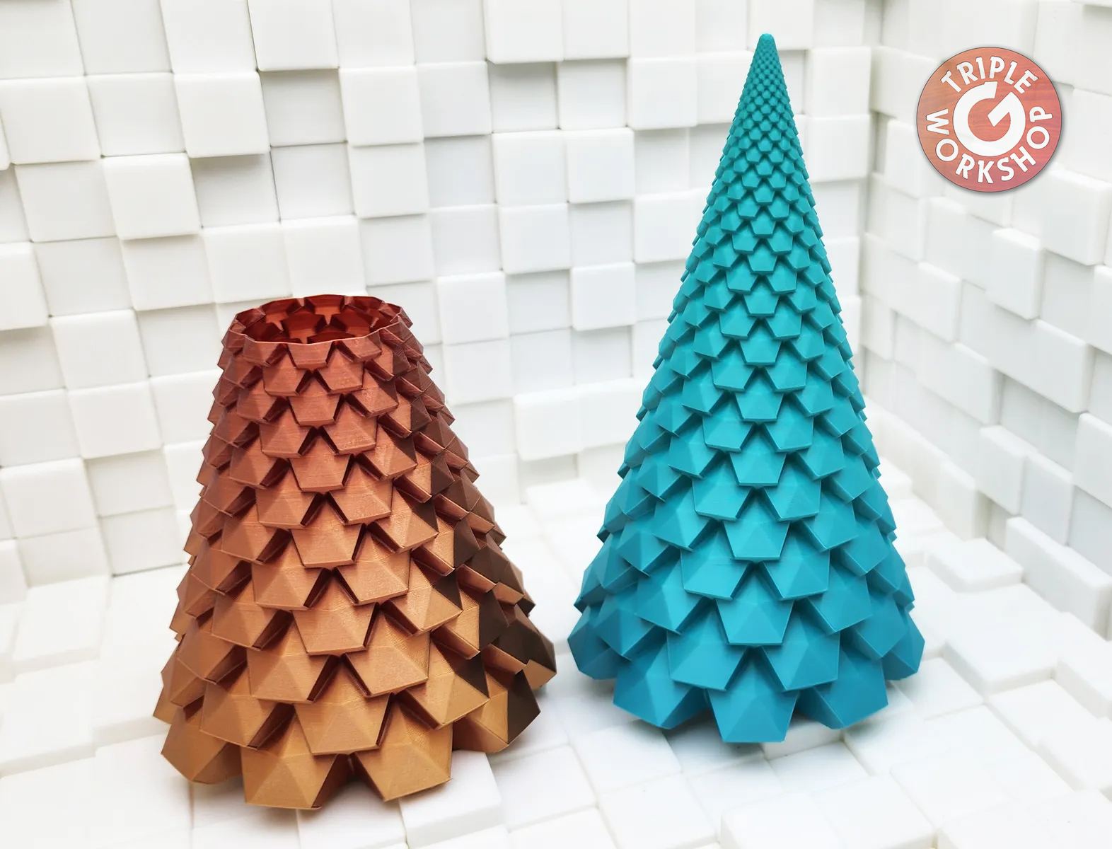 Crystal Tree & Spiral Vase ⍋ by Triple G Workshop | Download free STL ... Crystal Tree & Spiral Vase ⍋ by Triple G Workshop | Download free STL ...