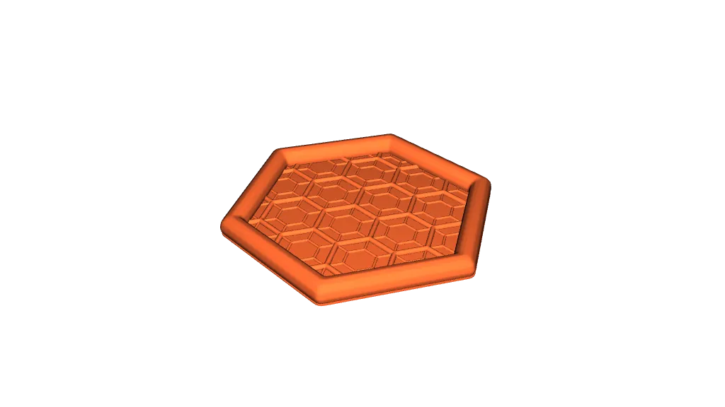 Hexagonal Recursion Coaster by SteedMaker | Download free STL model | Printables.com