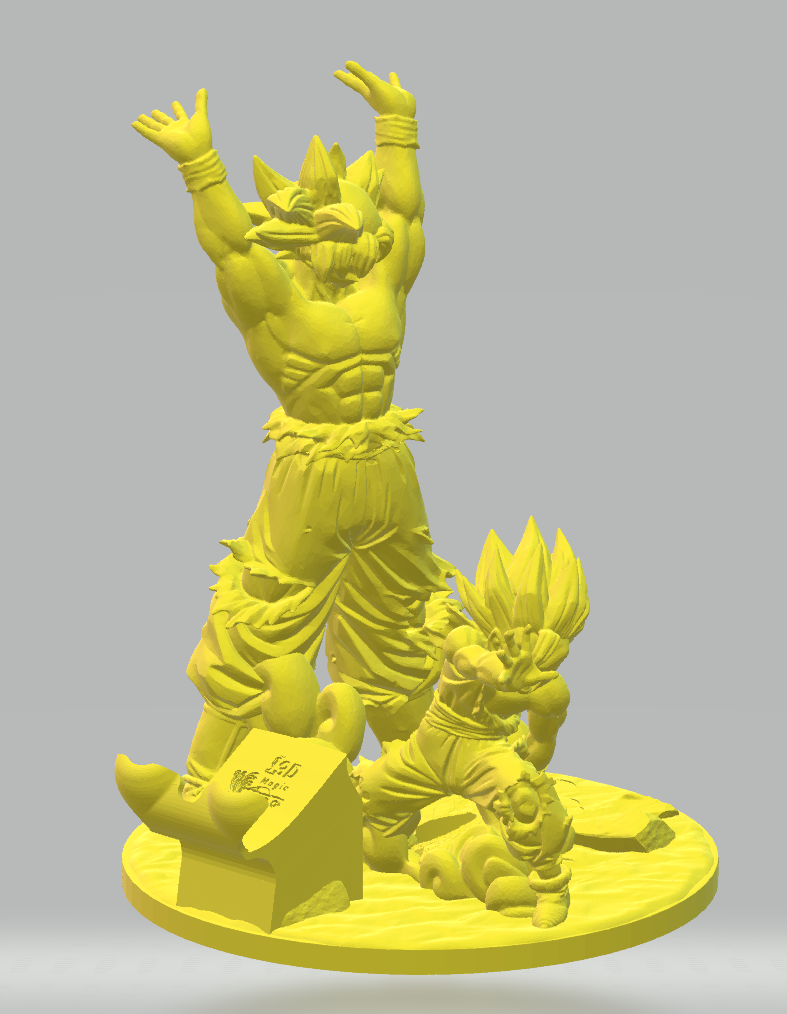 Goku and Gohan headphone stand and controller holder. od autora 3D ...