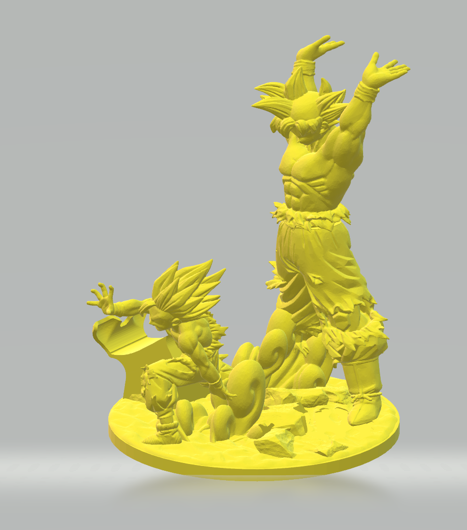 Goku and Gohan headphone stand and controller holder. par 3D Magic ...