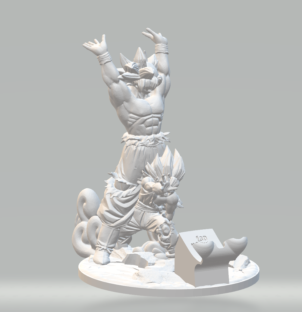 Goku and Gohan headphone stand and controller holder. od autora 3D ...