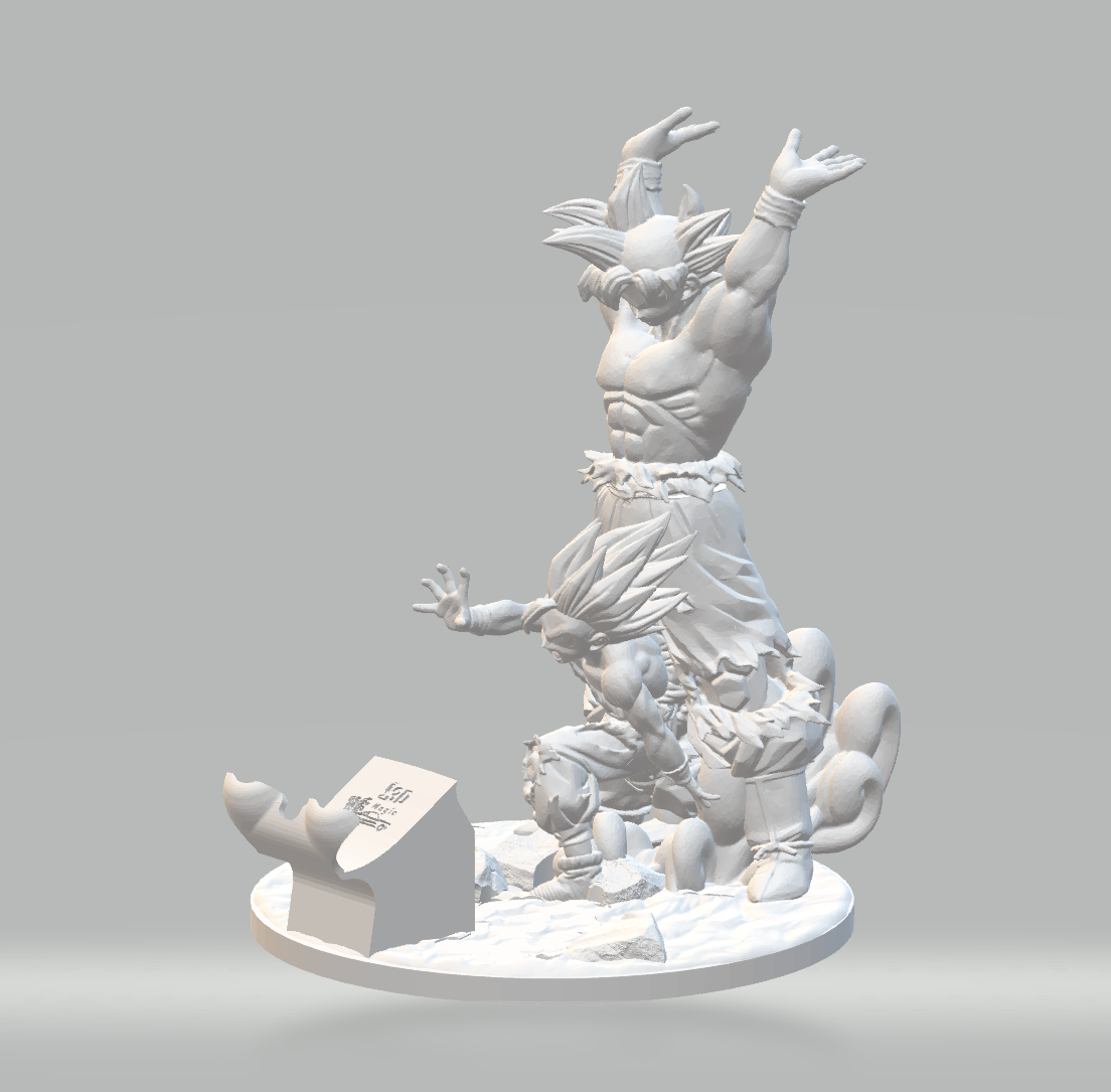 Goku and Gohan headphone stand and controller holder. od autora 3D ...
