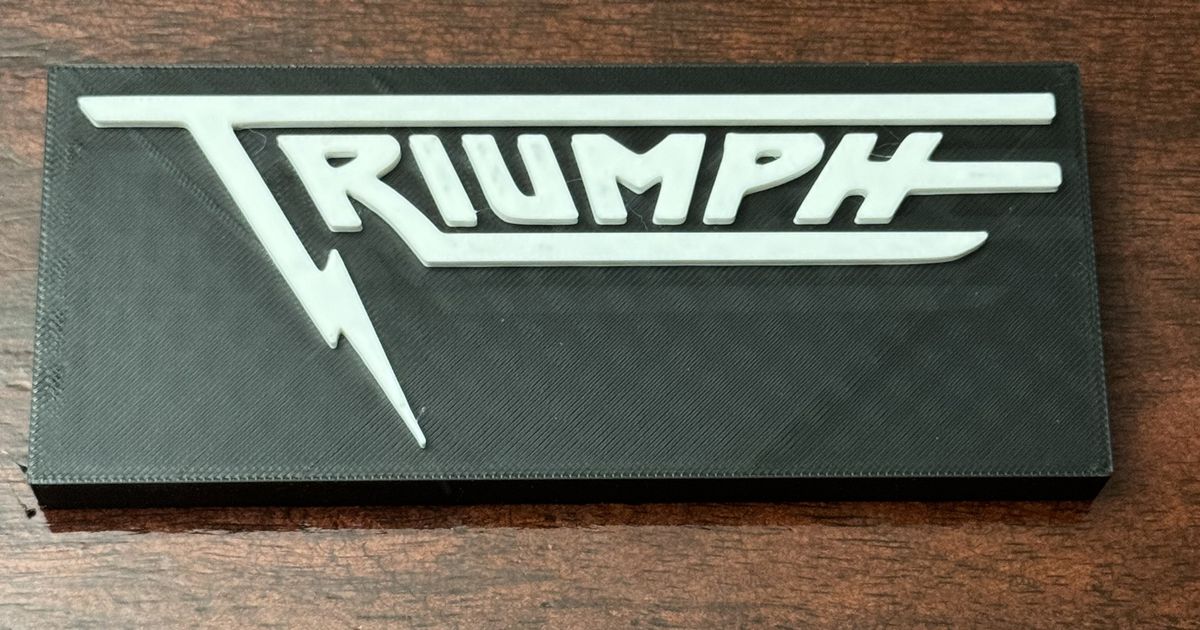 Triumph Band Sign by rsnider2 | Download free STL model | Printables.com