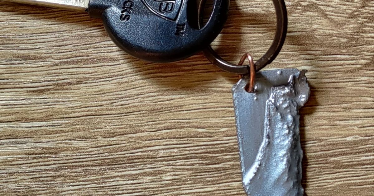 Israel 3D map keychain by hangbar3d | Download free STL model ...