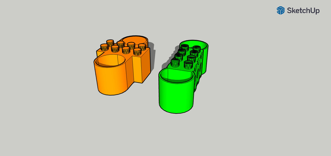 Lego & Modular flowers pot by Rayzow71 | Download free STL model ...