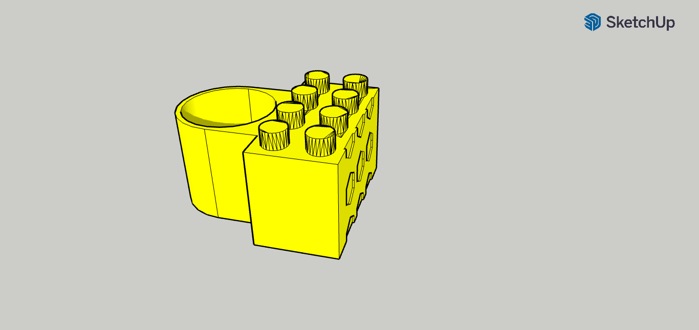 Lego & Modular flowers pot by Rayzow71 | Download free STL model ...