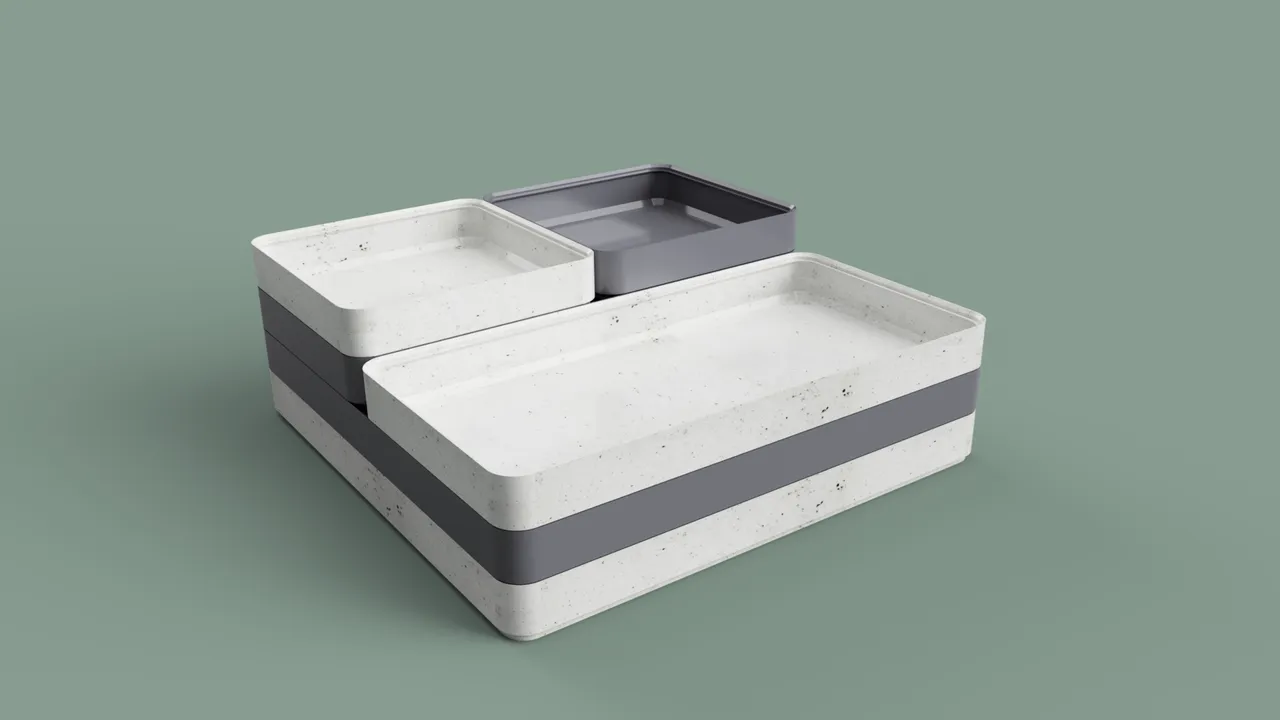 Stackable Sorting Trays in 3 Sizes by Hollingsworth Design | Download ...