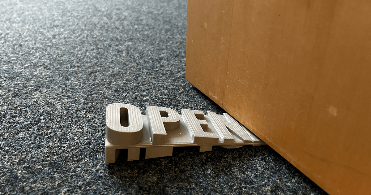 OPEN-Door Wedge by Jannis Jung | Download free STL model | Printables.com