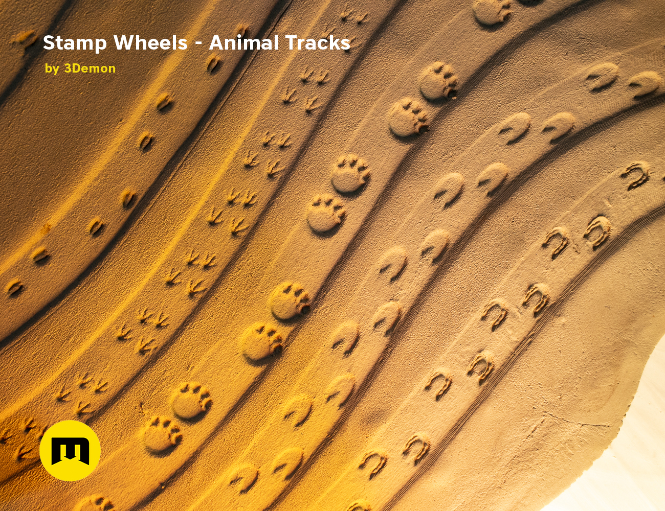 Stamp Wheels for Clay — Animal Tracks by 3Demon's Texture Rollers ...