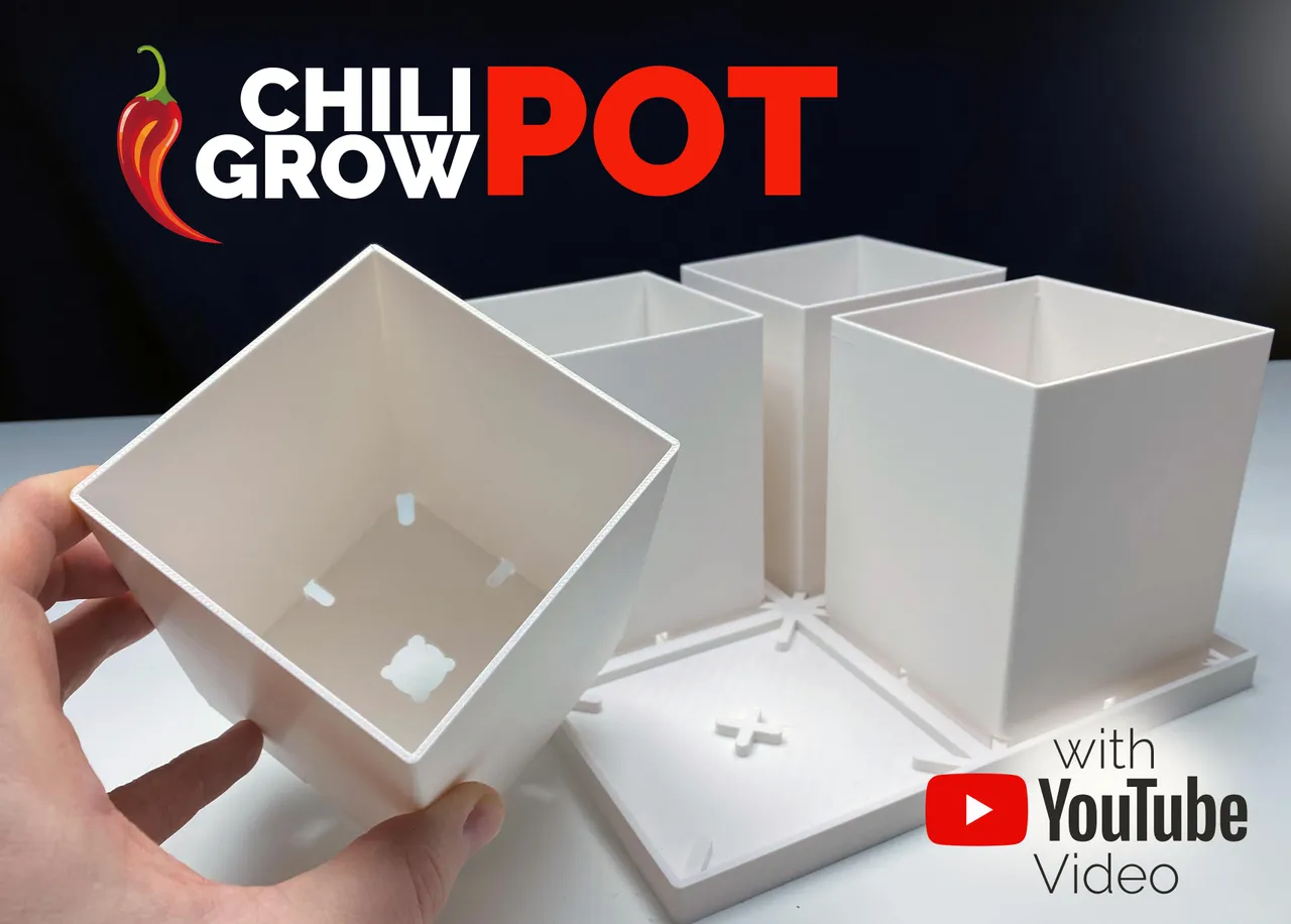 Quad Indoor Grow Pot for mini Grow Box (30x30) by MAKERTEAM® | Download ...