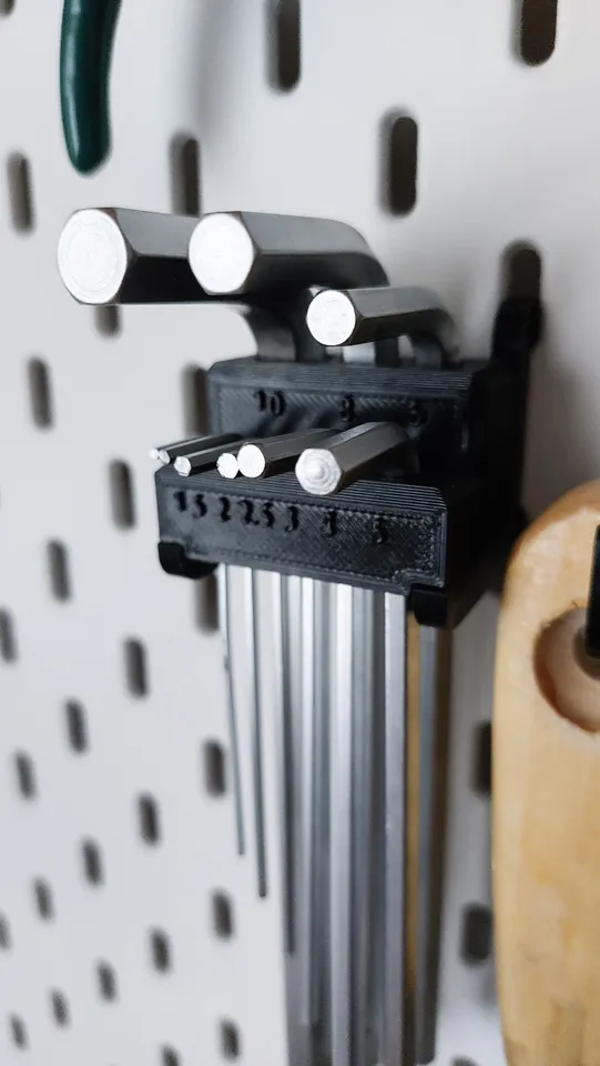 Allen key holder for ikea skadis by Cylindrik El Germano | Download free STL model | Printables.com