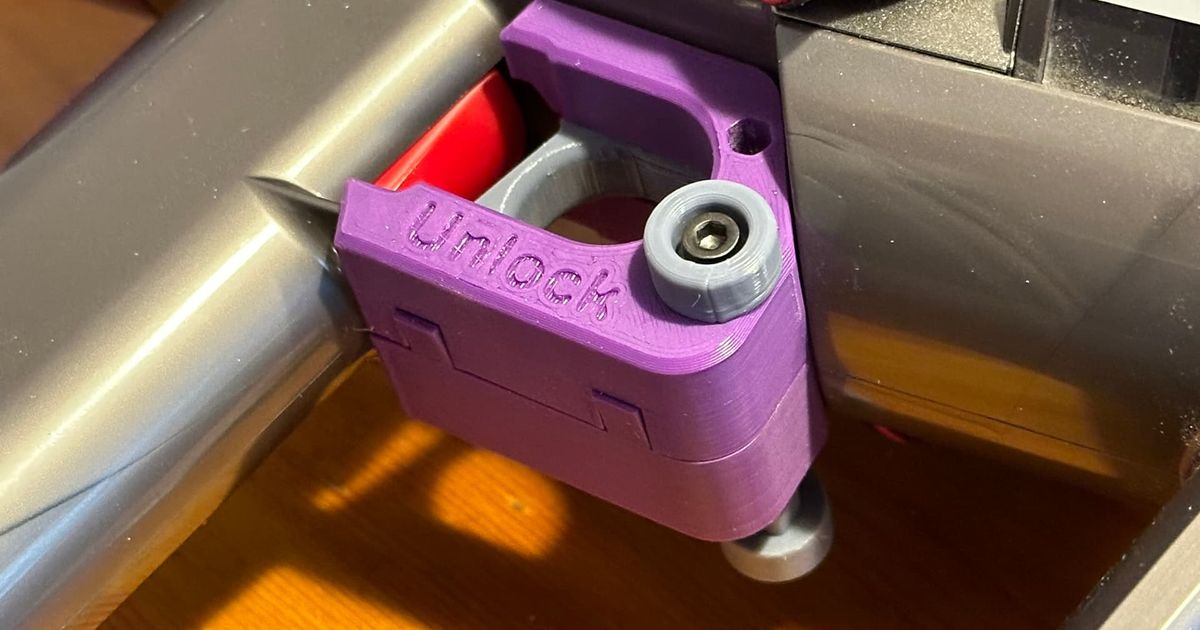 Dyson V10 / V11 cross-bolt trigger lock by Rilot | Download free STL ...