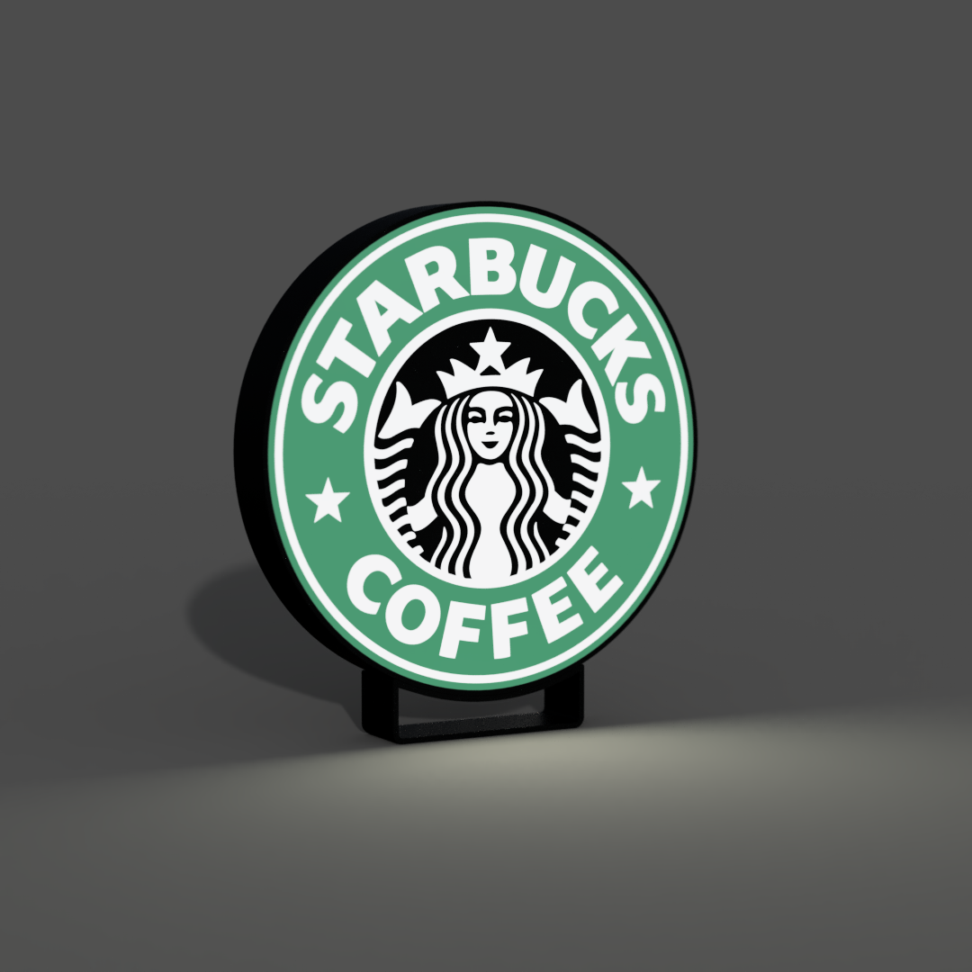 Starbucks Lightbox LED Lamp by braga3dprint | Printables Store