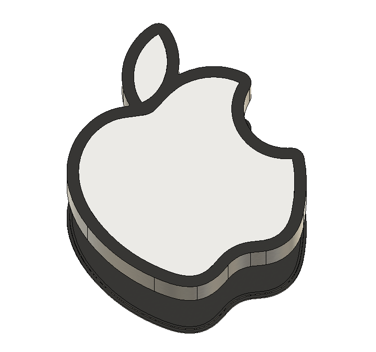 Apple Logo Lightbox LED Lamp by braga3dprint | Printables Store