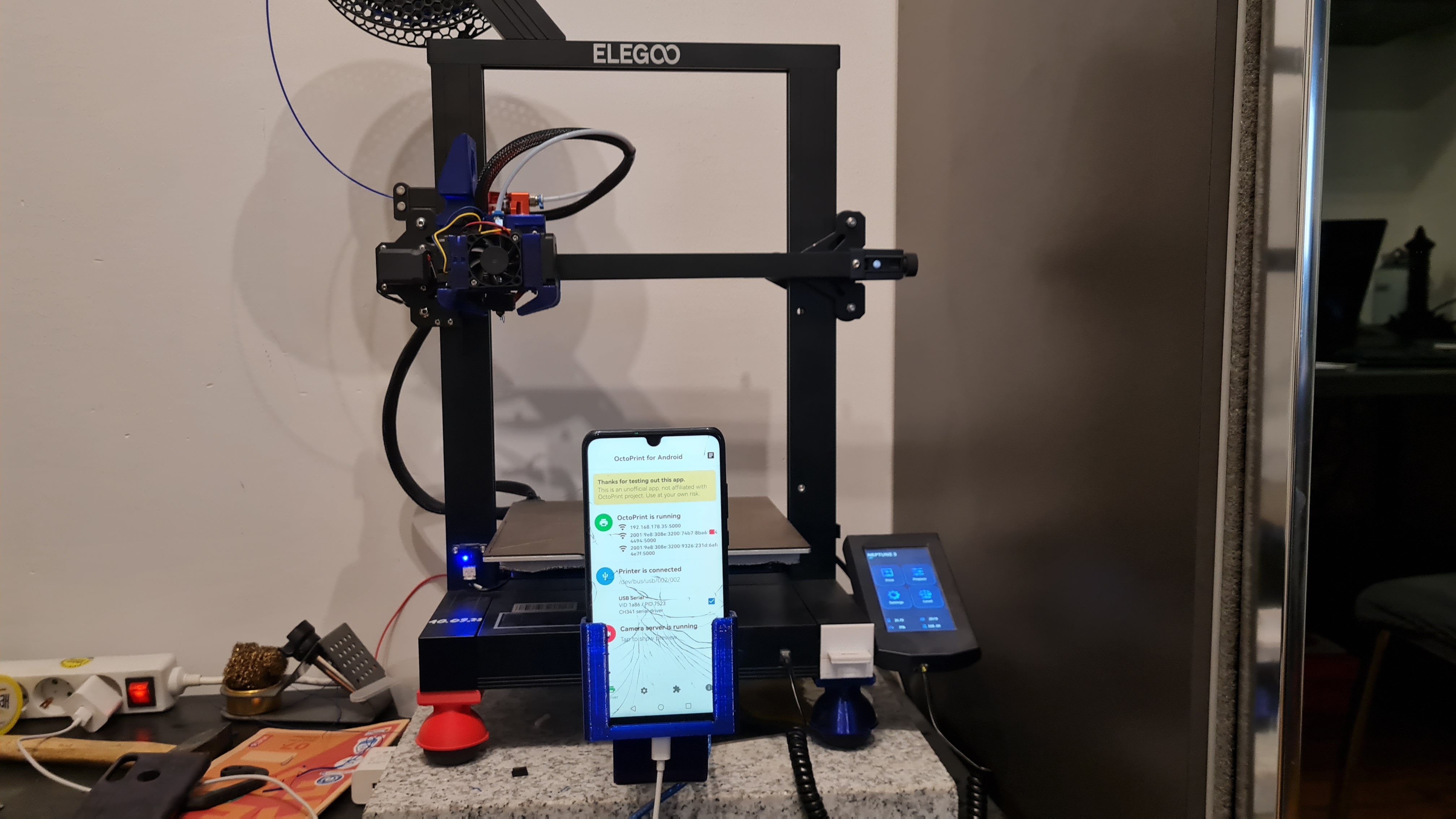 Phone Holder Neptune 3 by Daniel Tech | Download free STL model | Printables.com