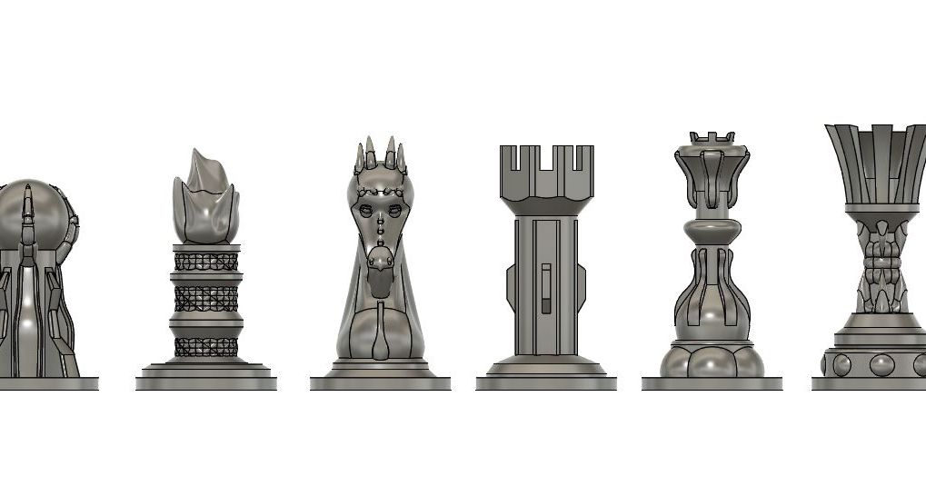 DFD Fantasy Chess Set by DFD 3D | Download free STL model | Printables.com