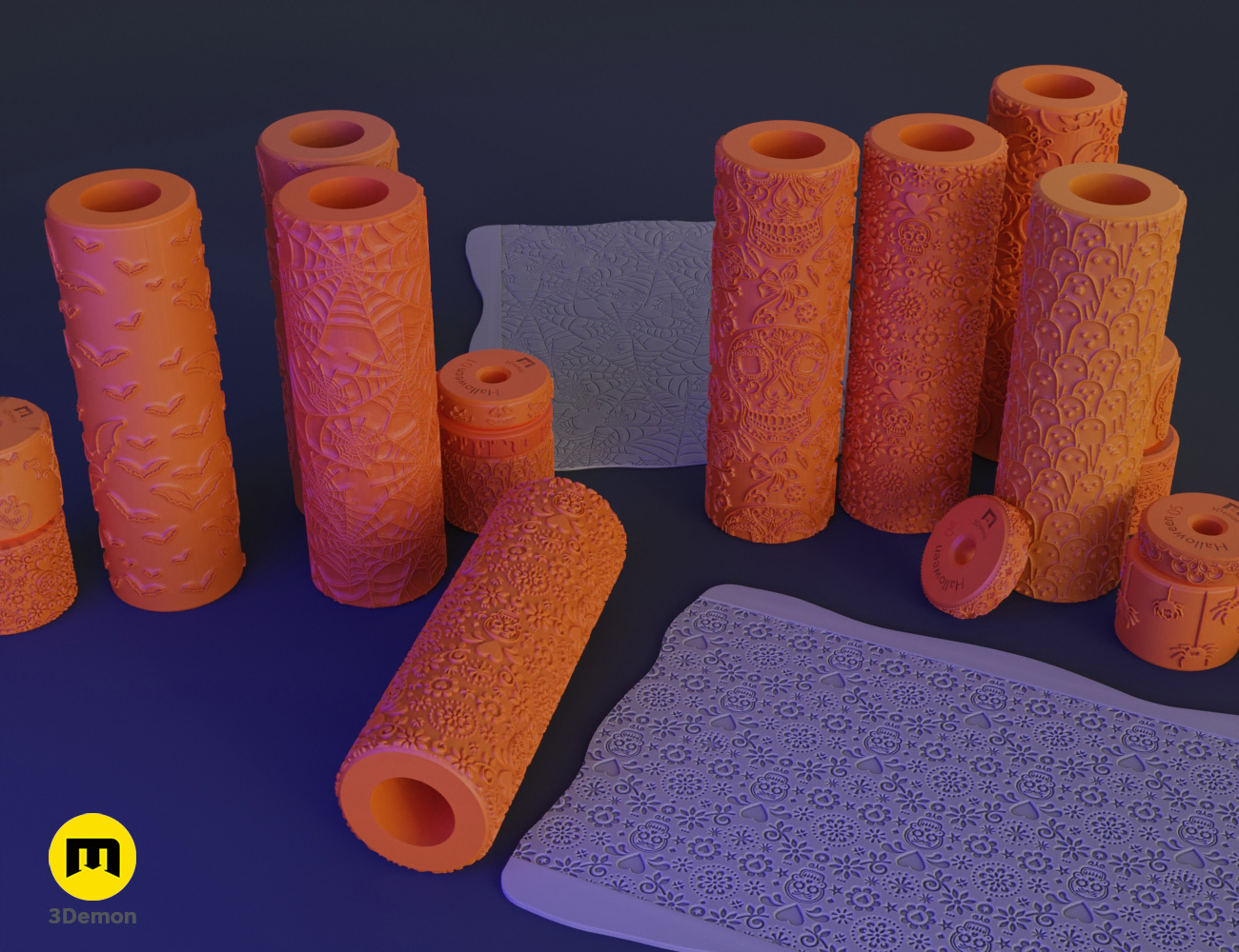 Halloween Middle Rollers (1-3) by 3Demon's Texture Rollers | Download ...