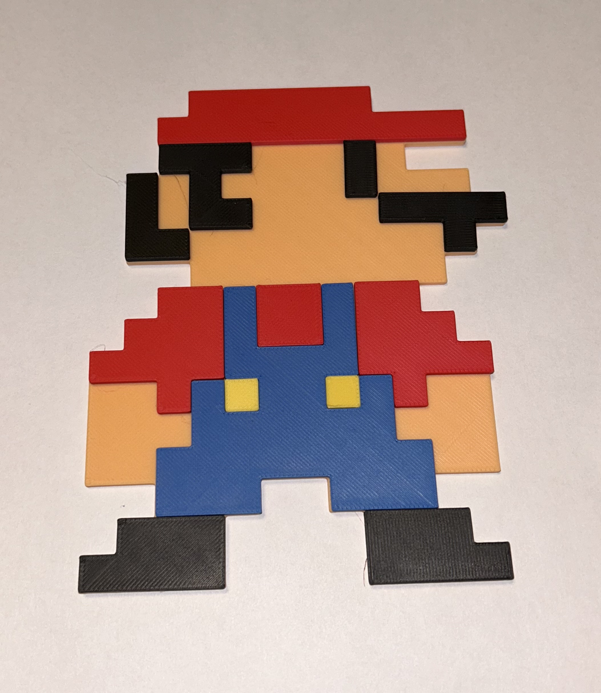 Pixelated Mario with Stand by Mojee3D | Download free STL model ...