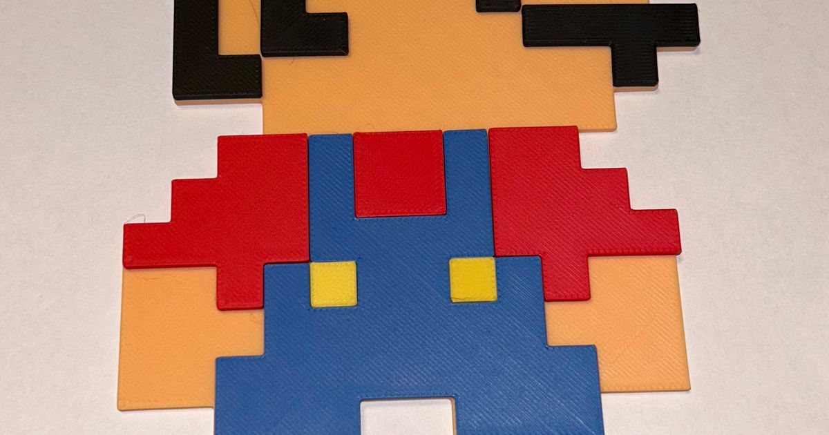 Pixelated Mario por Mojee3D | Descargar modelo STL gratuito ...