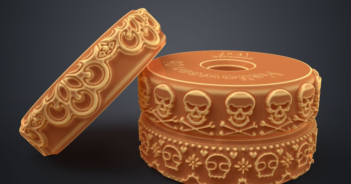 Halloween Stamp Wheels (4-6) by 3Demon's Texture Rollers | Printables Store