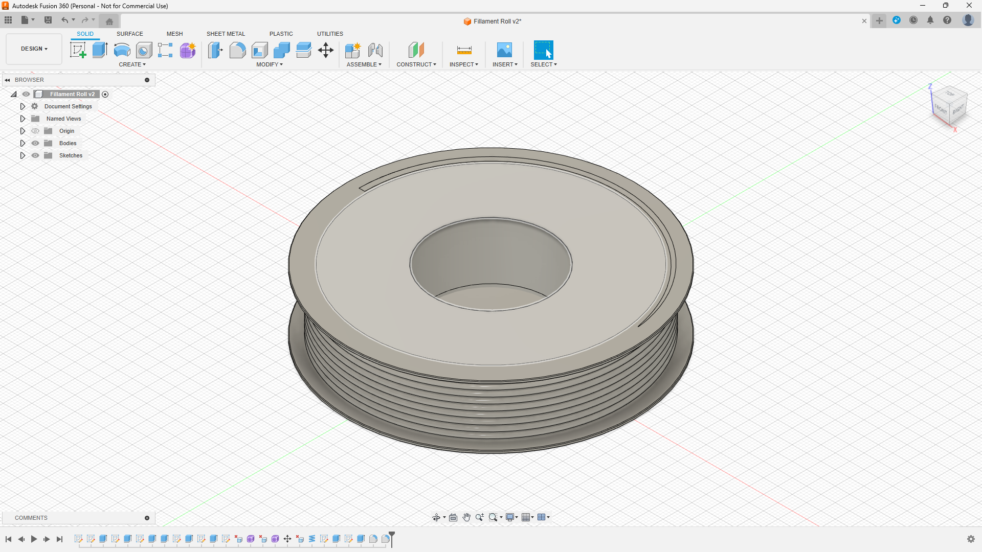 Fillament Roll by Sam Boyd | Download free STL model | Printables.com