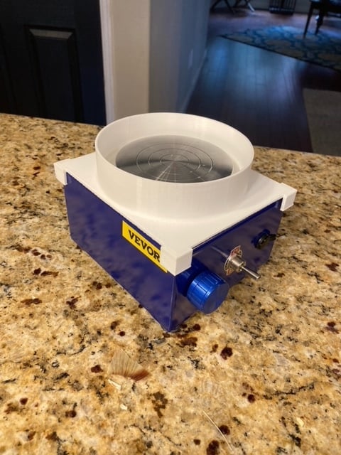 Splash guard for Vevor 30W mini pottery wheel by Richard Moore ...