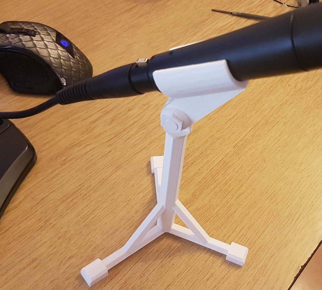 Microphone stand (Fully printable) by Timmy | Download free STL model ...