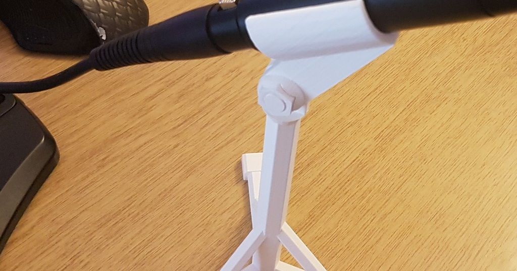 Microphone stand (Fully printable) by Timmy | Download free STL model ...