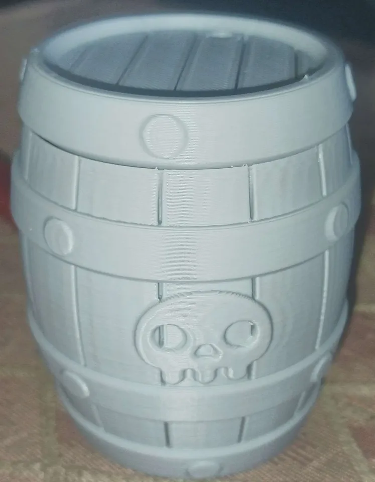 Pirate Barrel Stash Container - No Support by YourBuddyDinec | Download ...