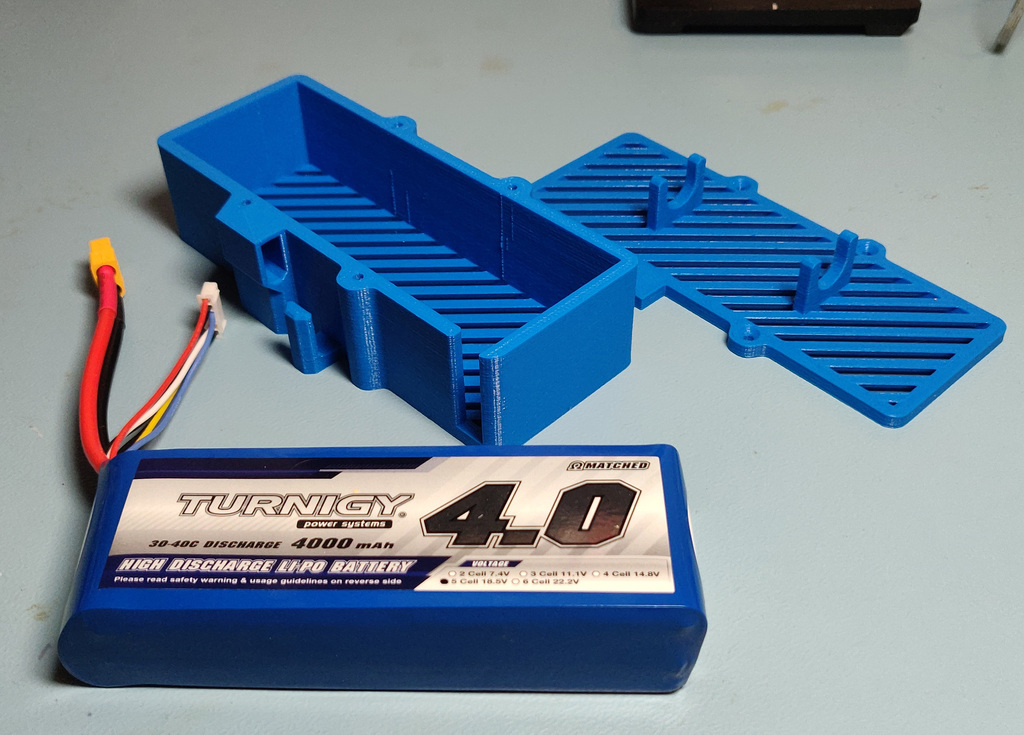 LiPo case for Turnigy 4000mAh 5S + TS100 by MvRens | Download free STL ...