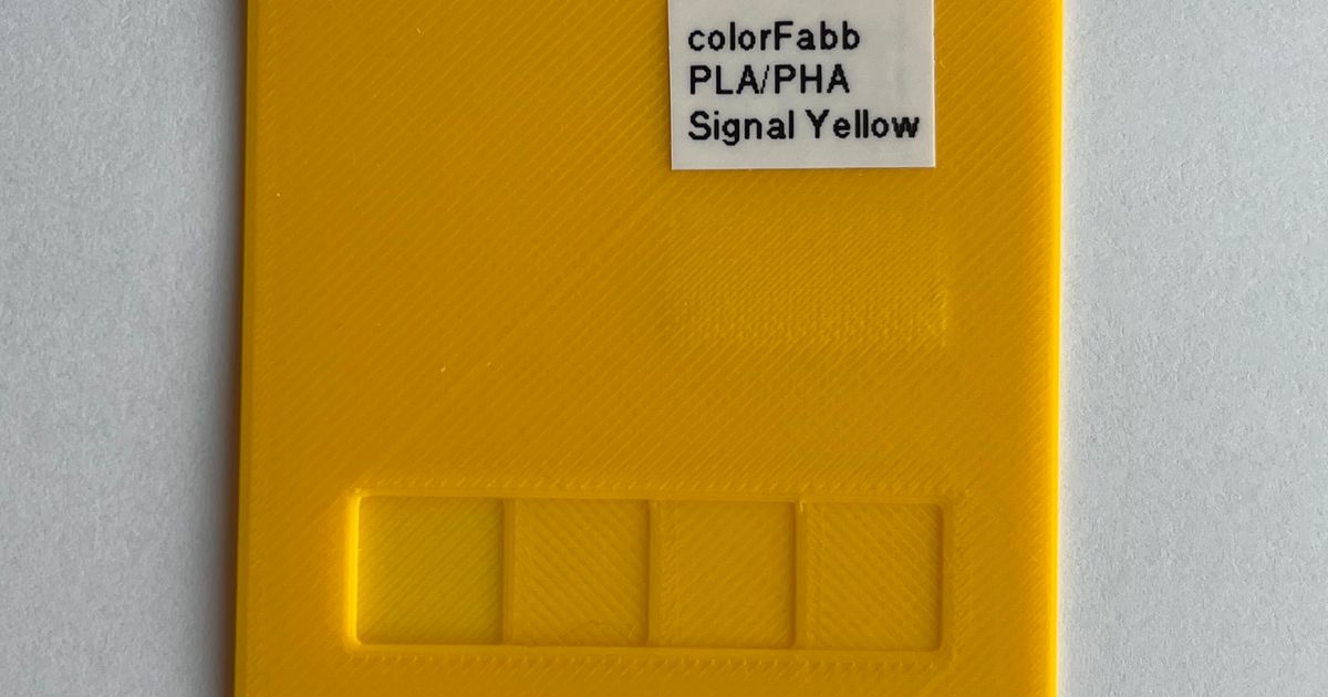 Filament Color Swatch by Mete | Download free STL model | Printables.com