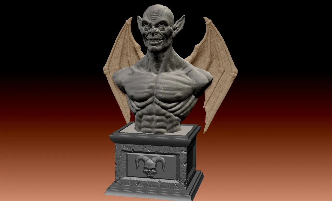 Demon Bust by JS-studio | Download free STL model | Printables.com