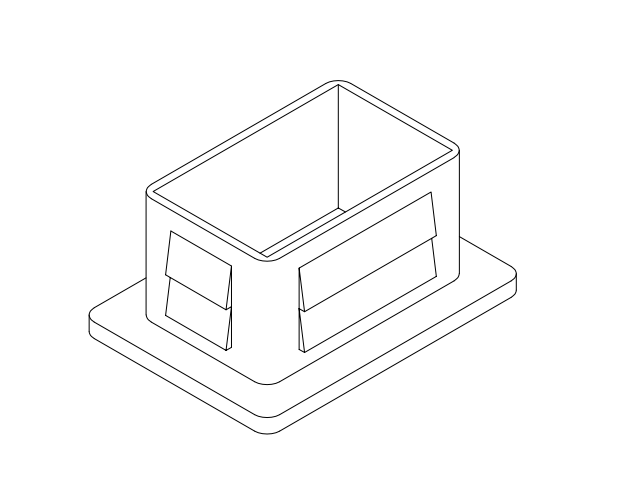 Parametrized square tube cover (.f3d) by Petr 157 | Download free STL ...