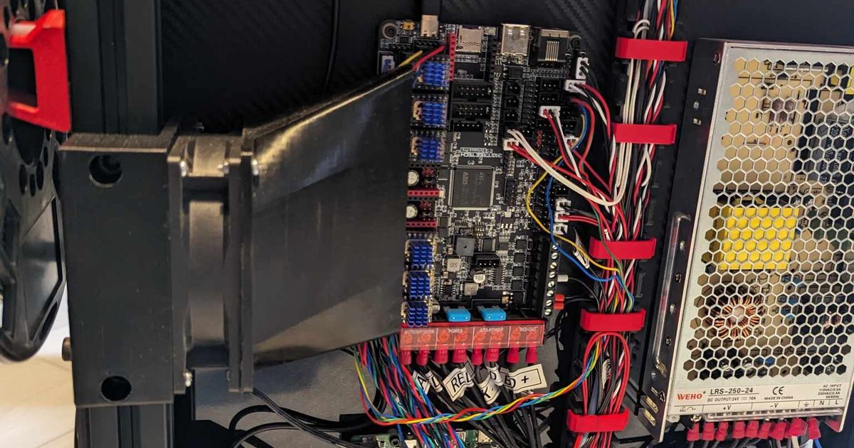 RatRig V-Core 3.1 Motherboard 92mm fan bracket & Duct by AllAbout3D ...