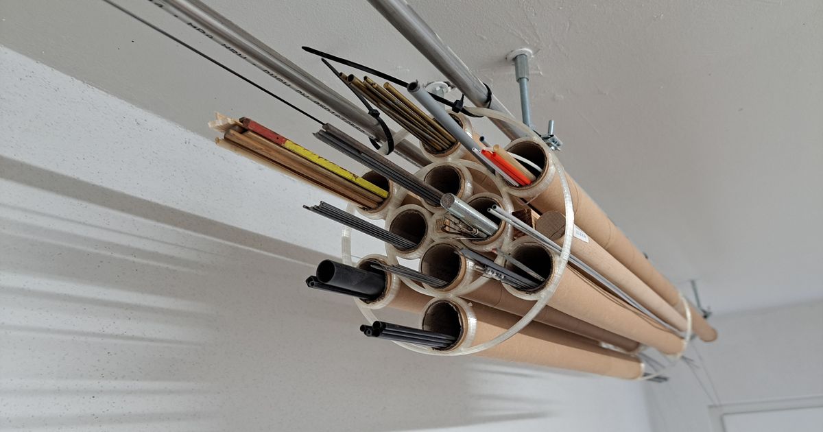 Upcycling cardboard tube storage by PapaMike | Download free STL model ...
