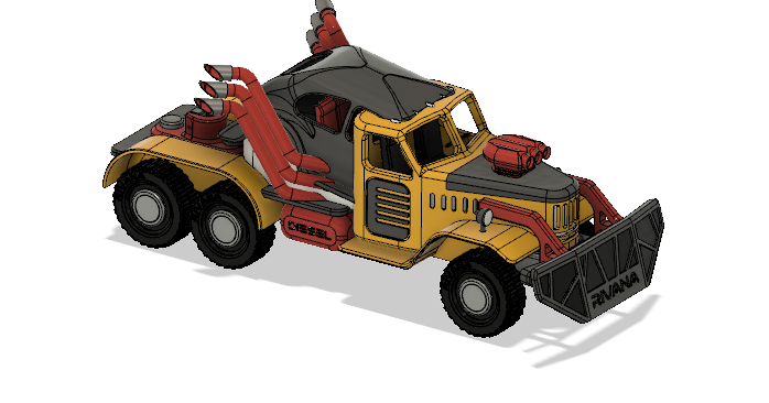 Yellow Zil War Rig - Part 1 Cab/Prime Mover/Tractor por Black Jack ...