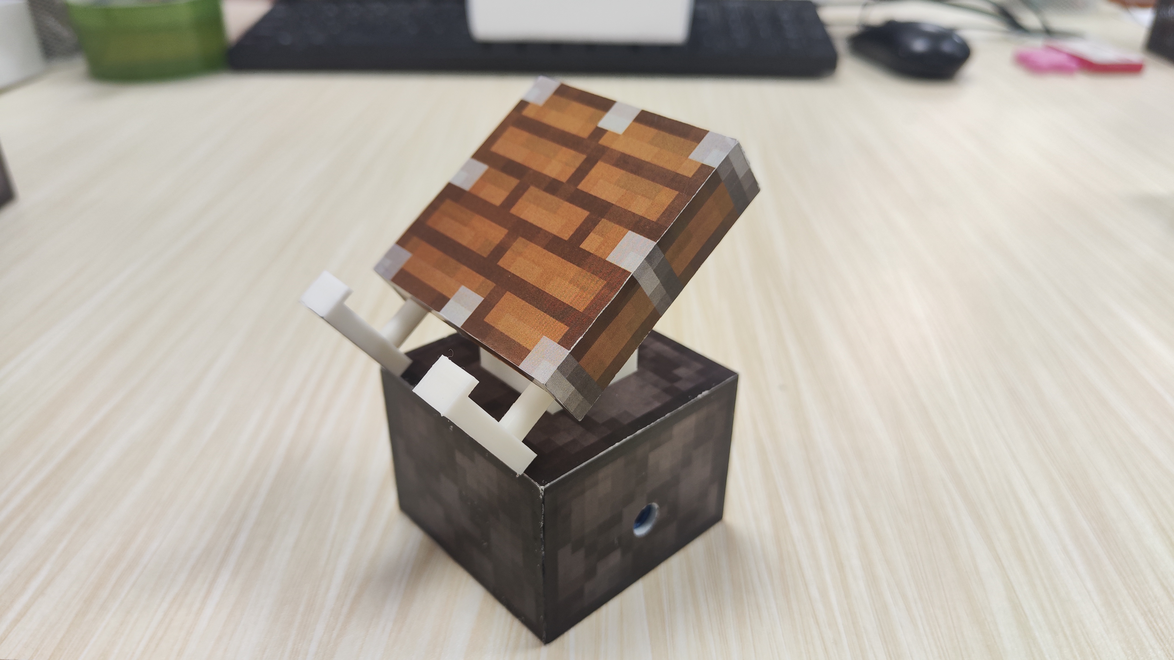 Minecraft Piston assembled model（MC活塞手机支架） by 忧郁的珑 | Download free STL ...