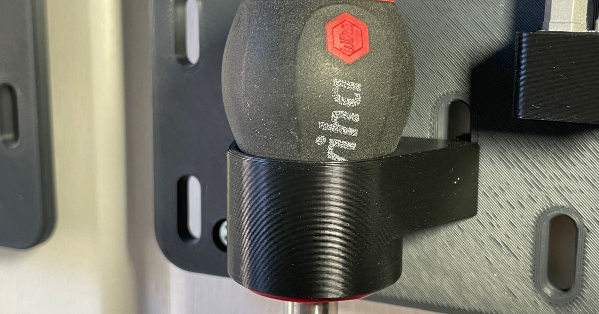 Skadis Holder for Wiha 28103 Magnetic 1/4 Bit Holder by Bob Hayes | Download free STL model ...