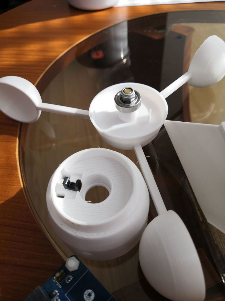 Anemometer with wind direction by edison_cz | Download free STL model ...