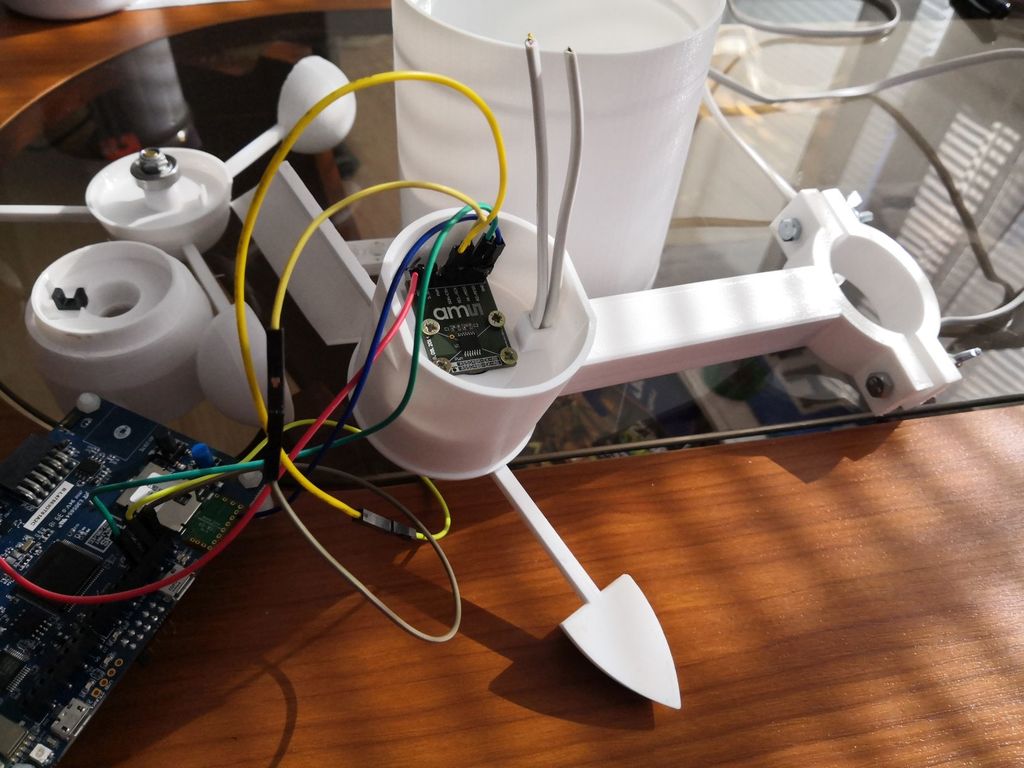 Anemometer with wind direction by edison_cz | Download free STL model ...
