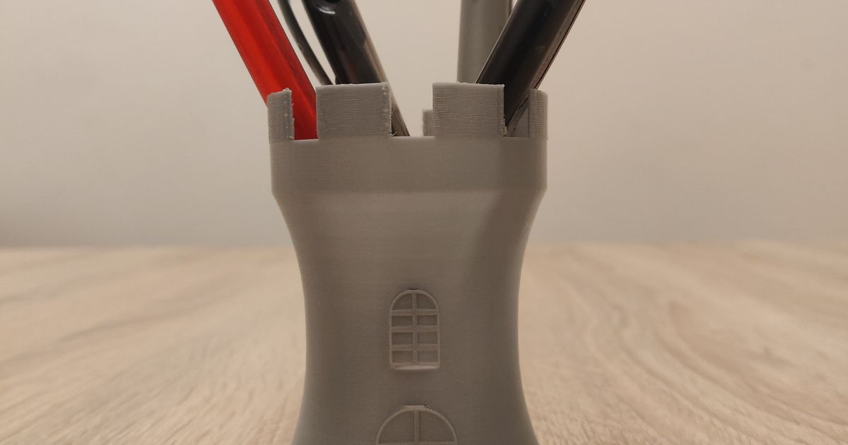 Pencil Tower by Booth23 | Download free STL model | Printables.com