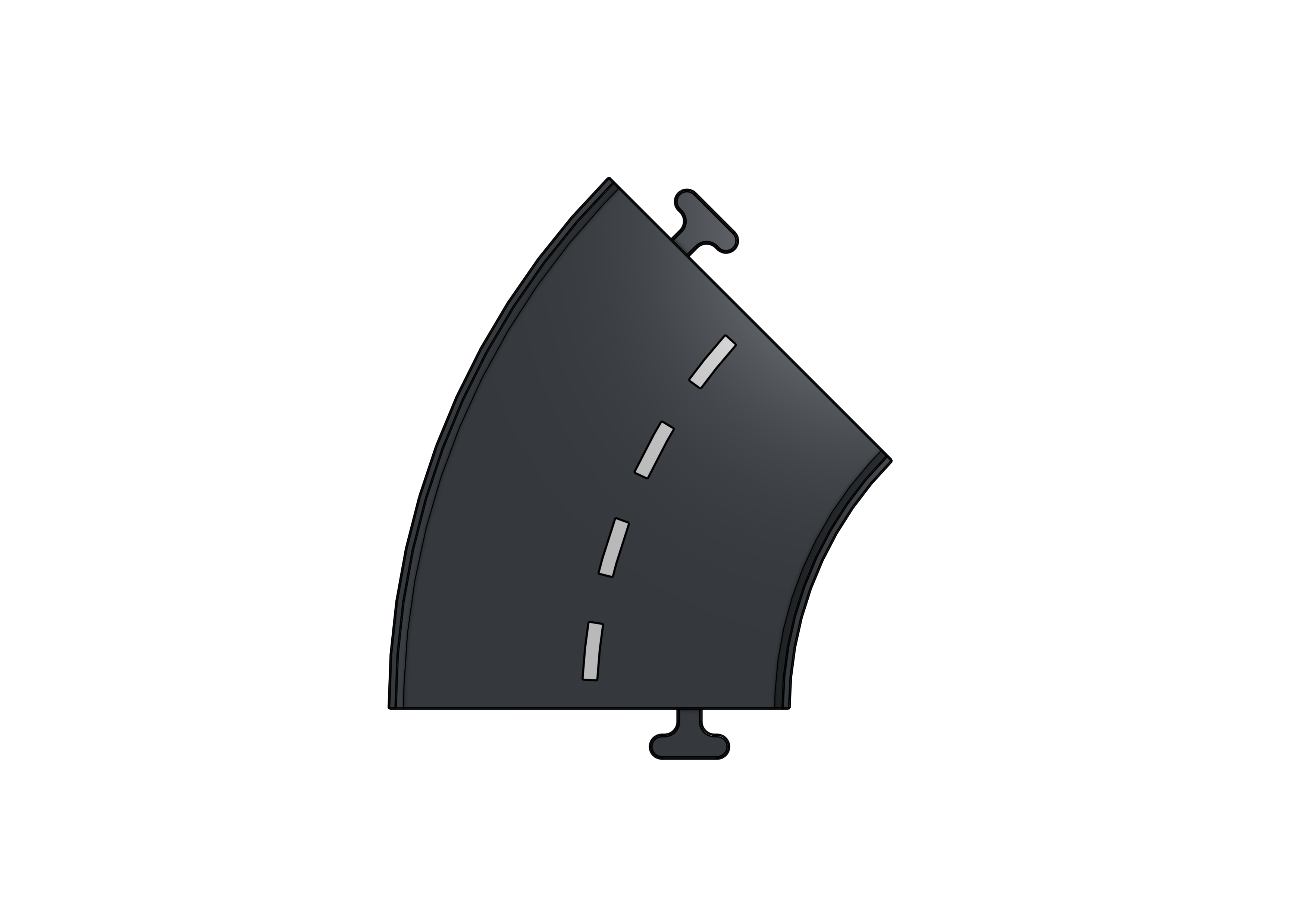 City Streets - Small Curve Road - B1DL by Michal Fanta | Download free ...