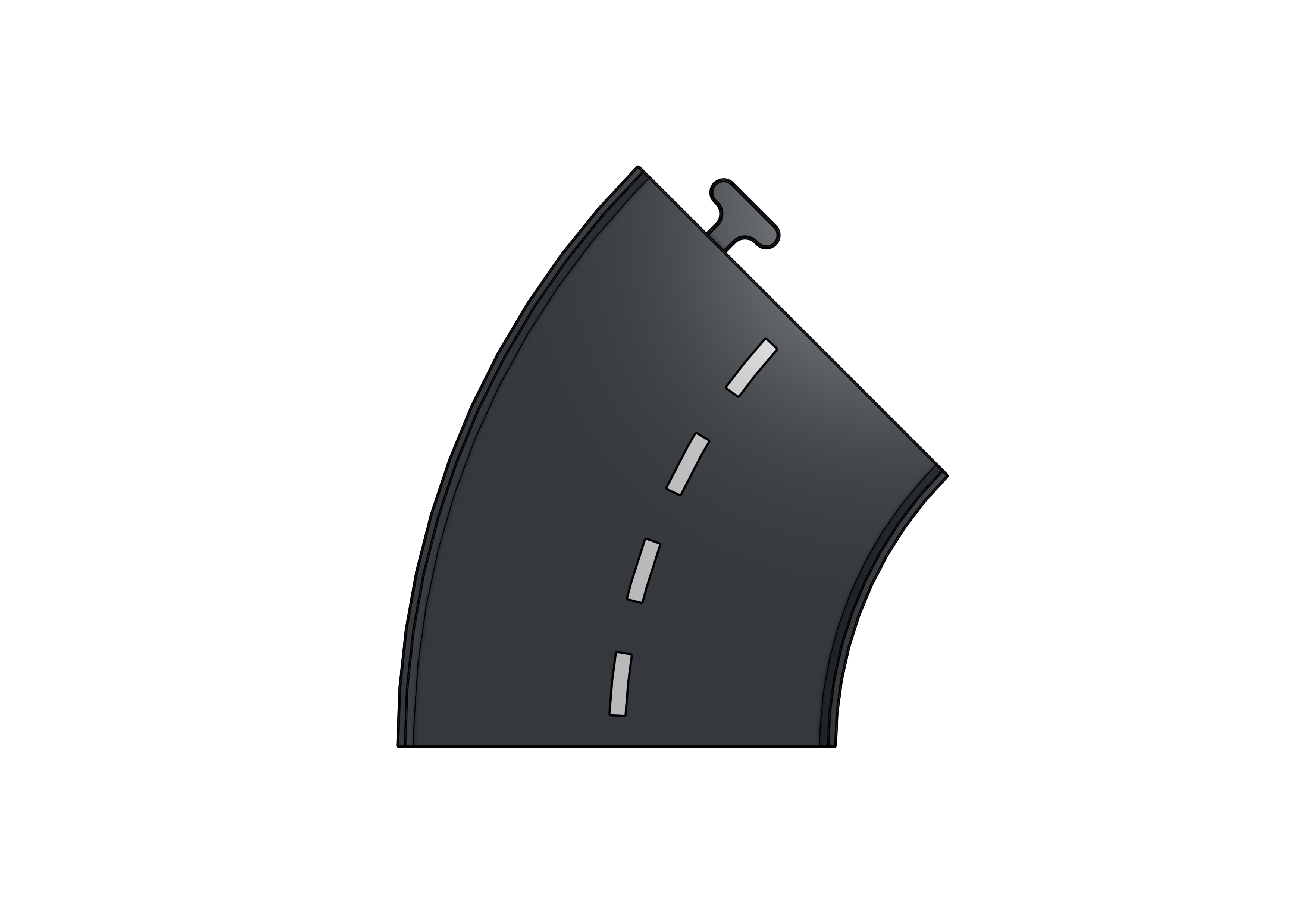 City Streets - Small Curve Road - B1DL by Michal Fanta | Download free ...
