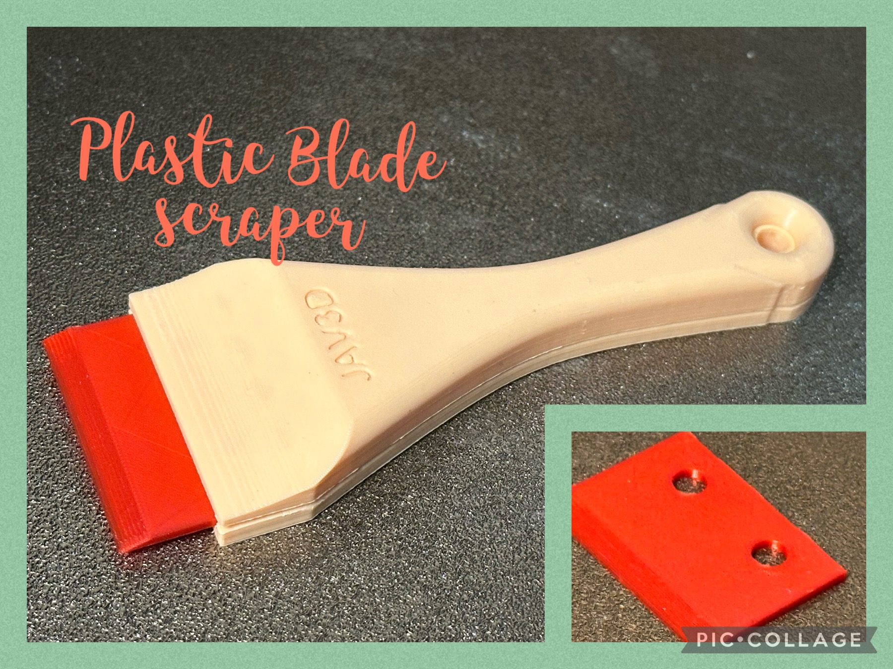 Plastic-Blade Scraper for the Print Bed - Schaber mit Kunststoffklinge ...