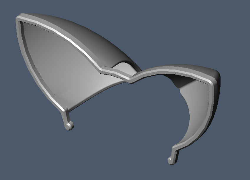 Cat Ears for Cat Skulls by j k | Download free STL model | Printables.com