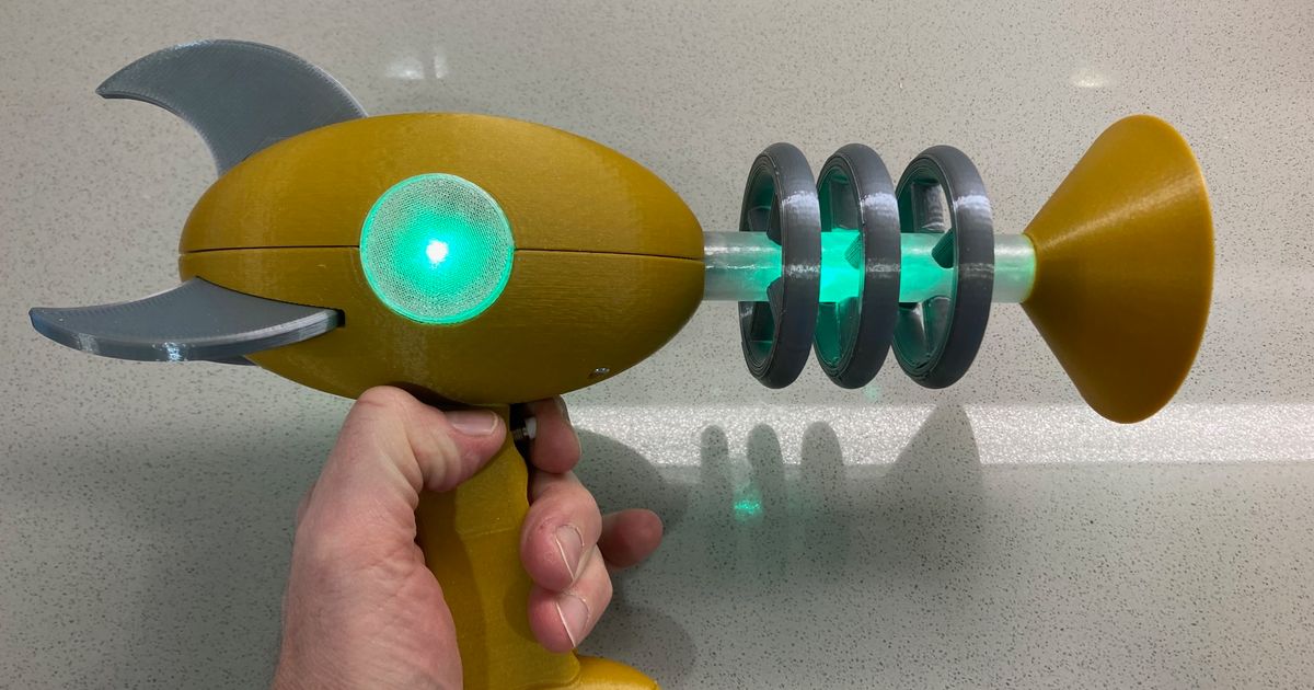 LED Ray Gun by StrandedOrg | Download free STL model | Printables.com